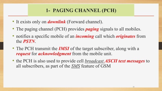 GSM Channels Air Interface GSM Channels Air Interface | PPT