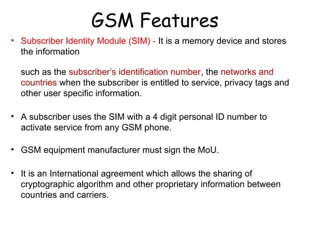 Introduction to Cellular Systems - GSM Services & Architecture ...