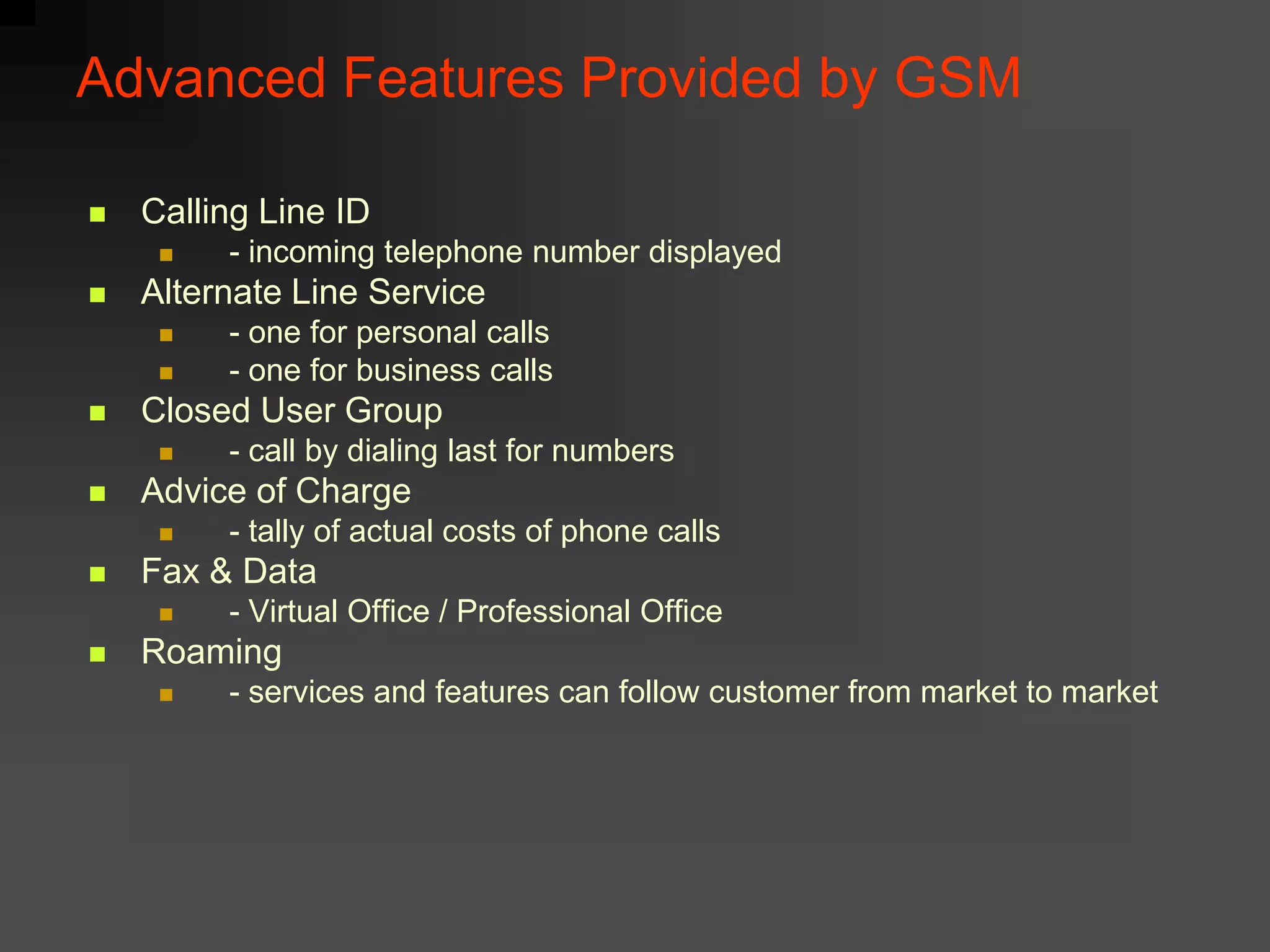 An Introduction to GSM | PPT
