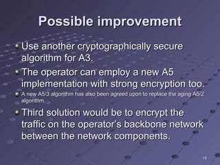 Gsm security | PPT | Smartphones | Consumer Electronics