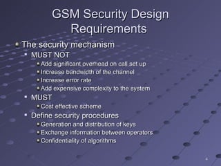 Gsm security | PPT | Smartphones | Consumer Electronics