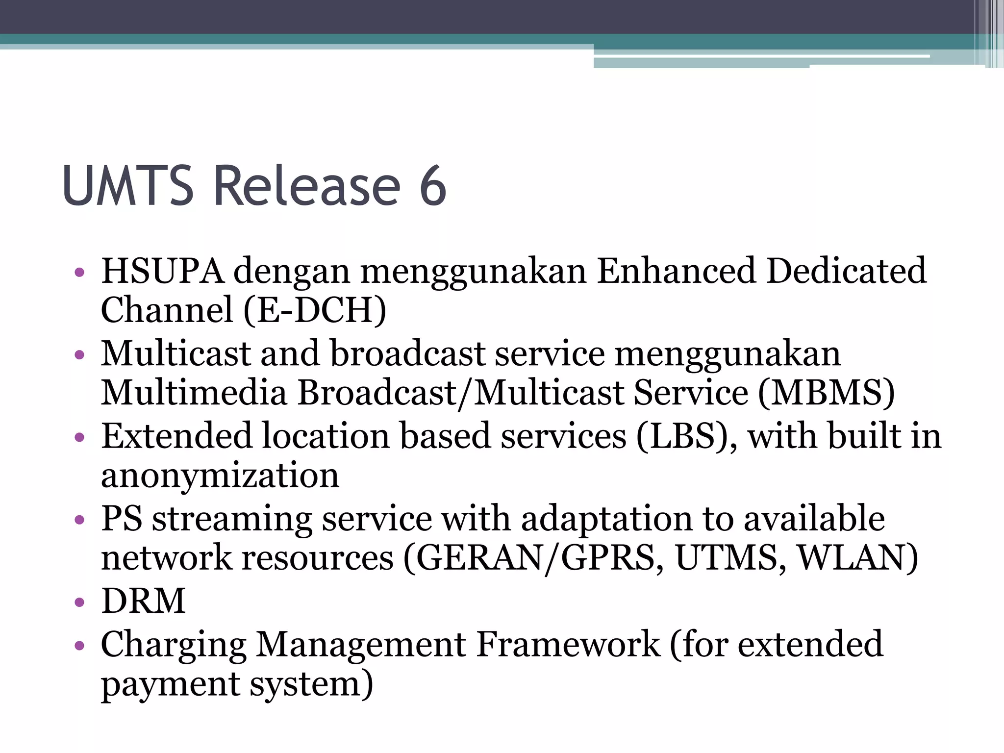 GSM/UMTS network architecture tutorial (Indonesia) | PPTX
