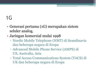 GSM/UMTS network architecture tutorial (Indonesia) | PPTX