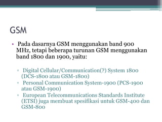 GSM/UMTS network architecture tutorial (Indonesia) | PPTX