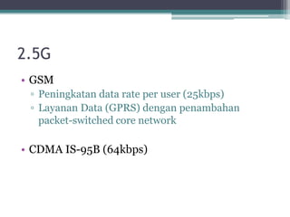 GSM/UMTS network architecture tutorial (Indonesia) | PPTX