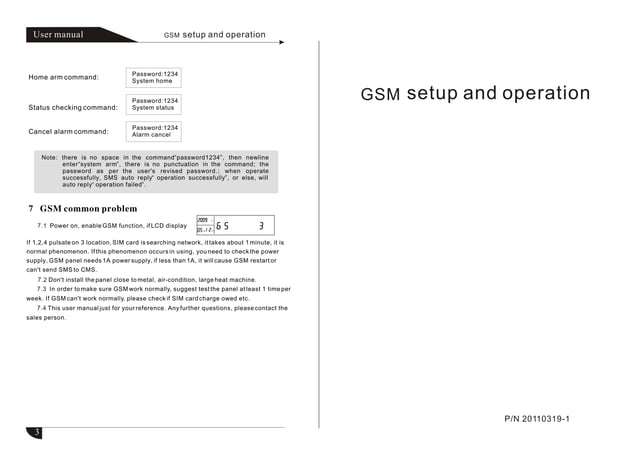 GSM - User Manual | PPT