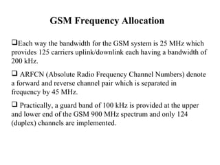 Gsm system and radio frequency | PPT