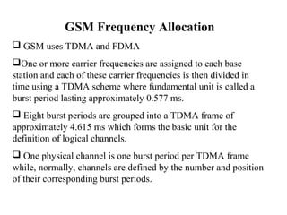Gsm system and radio frequency | PPT