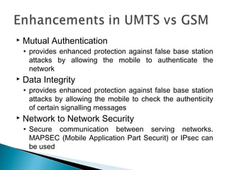 Security in GSM(2G) and UMTS(3G) Networks | PPT