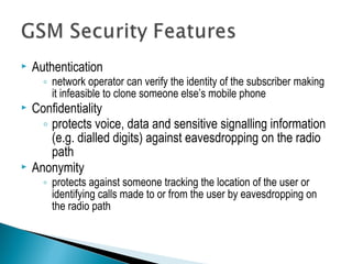 Security in GSM(2G) and UMTS(3G) Networks | PPT
