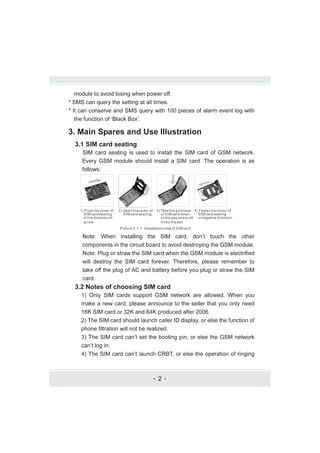 Gsmae GSM Alarm System user's manual | PDF