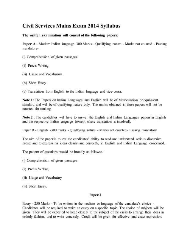 Gs mains syllabus | DOCX