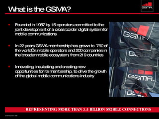 Gsma Introduction | PPT