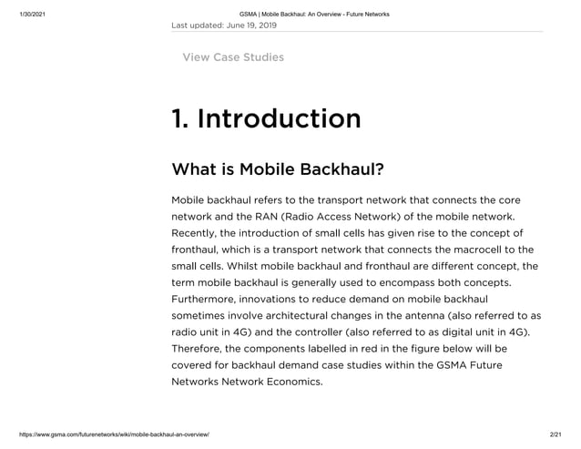 Gsma mobile backhaul an overview - future networks | PDF | Internet ...