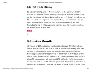 Gsma mobile backhaul an overview - future networks | PDF