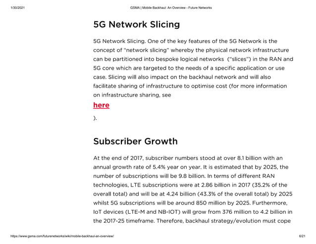 Gsma mobile backhaul an overview - future networks | PDF | Internet ...