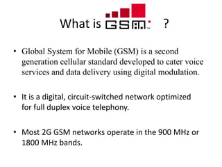 Gsm and edge | PPT