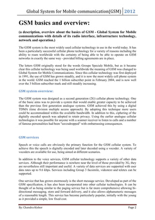 Gsm (an overview) | PDF