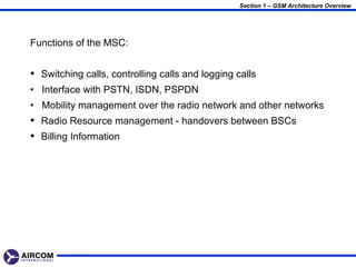 GSM ARCHITECTURE | PPT