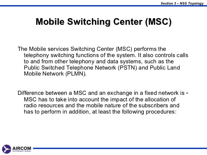 Mobile Switching Center Meaning – CASIA