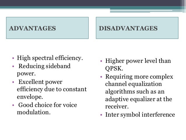 Gsm architecture with gmsk