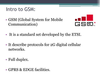Gsm architecture | PPTX