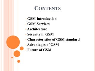 Gsm architecture | PPTX