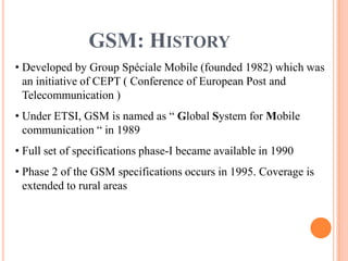 Gsm architecture | PPTX
