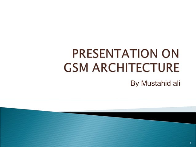 Gsm architecture | PPT