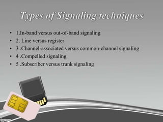 Gsm architecture and signalling techniques | PPTX