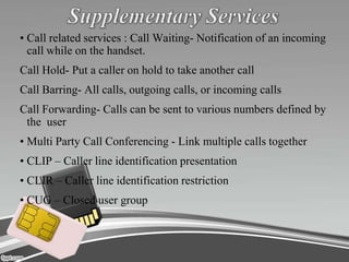Gsm architecture and signalling techniques | PPTX