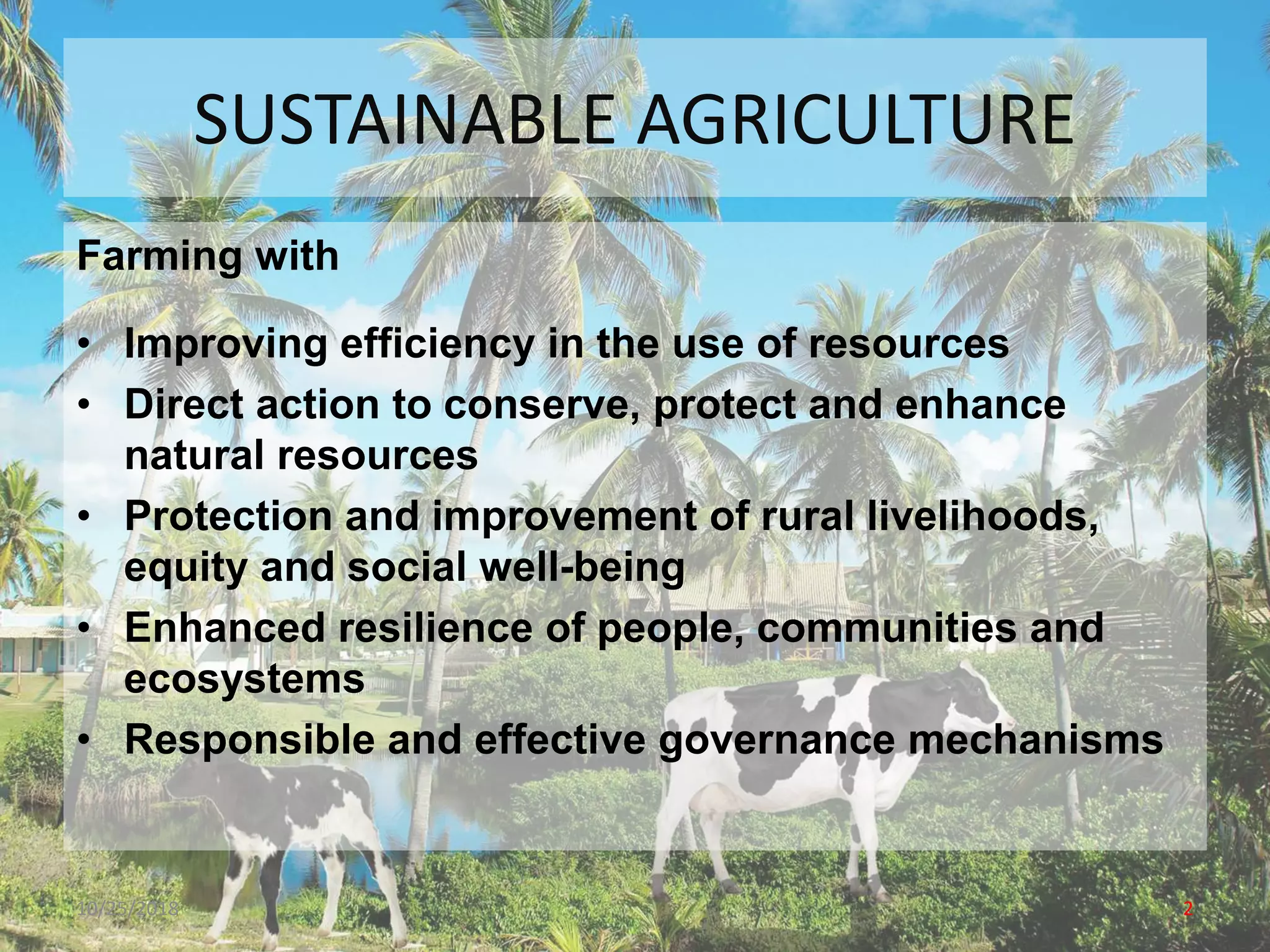 ROLE OF RUMINANT PRODUCTION IN SUSTAINABLE AGRICULTURE | PPTX