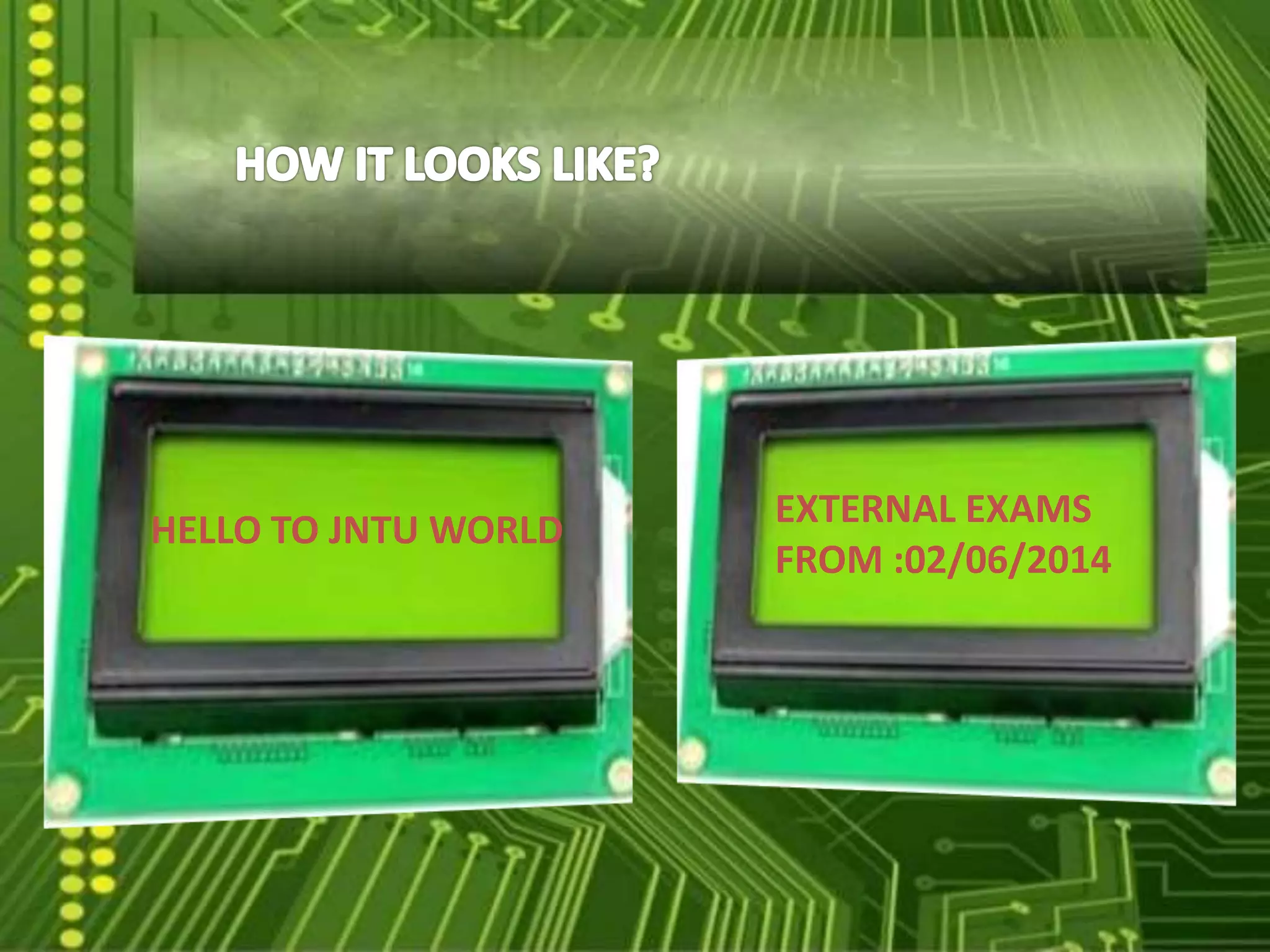 GSM based Campus Display System | PPTX