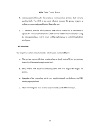 Gsm based control system | PDF
