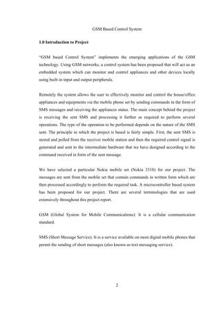 Gsm based control system | PDF