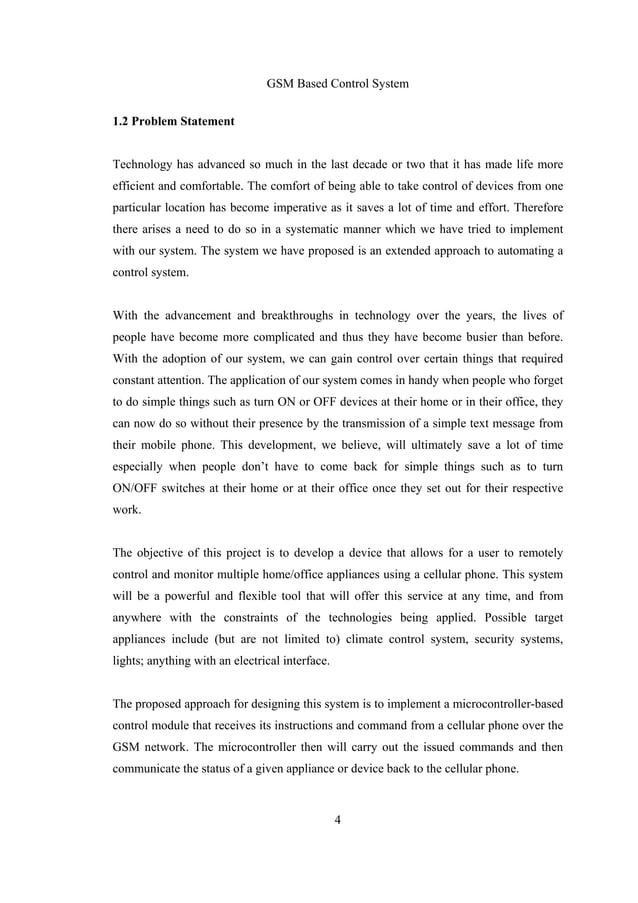 Gsm based control system | PDF | Home Appliances | Home & Garden