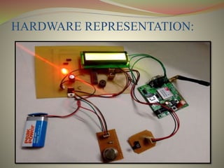 Gsm based fire alert system | PPTX | Smartphones | Consumer Electronics