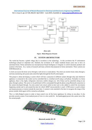 GSM Based Home Appliances Monitoring System for Handicapped People | PDF