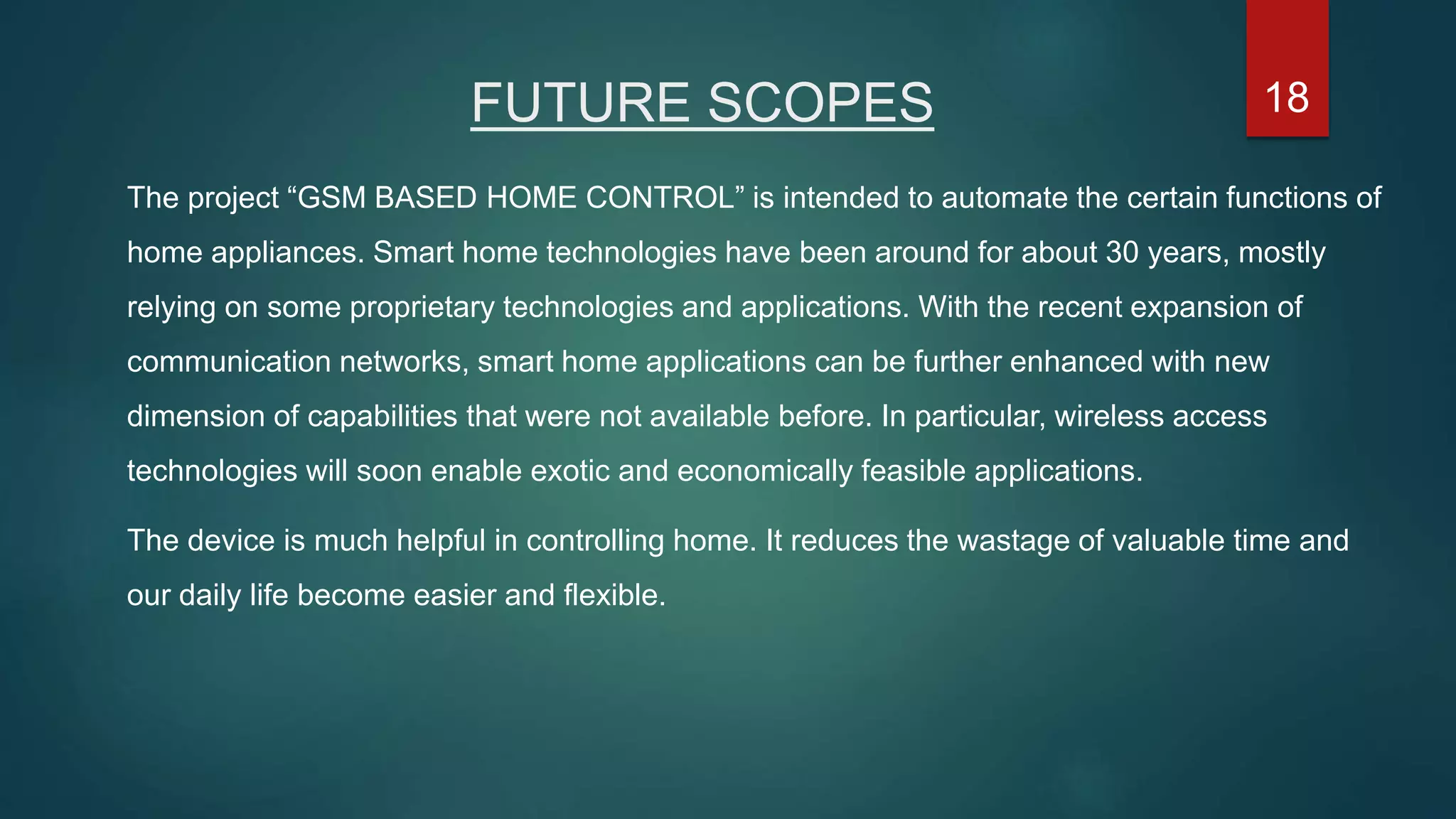 Gsm based home automation | PPTX