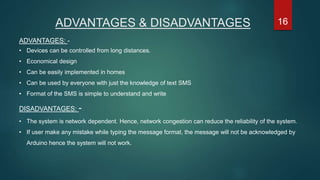 Gsm based home automation | PPTX