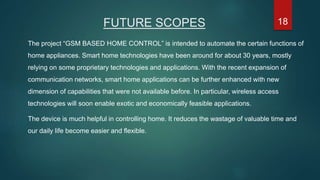 Gsm based home automation | PPTX