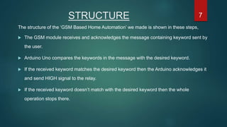 Gsm based home automation | PPTX