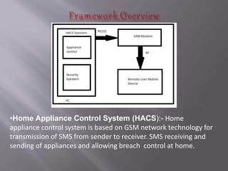 Gsm based home automation ppt | PPTX