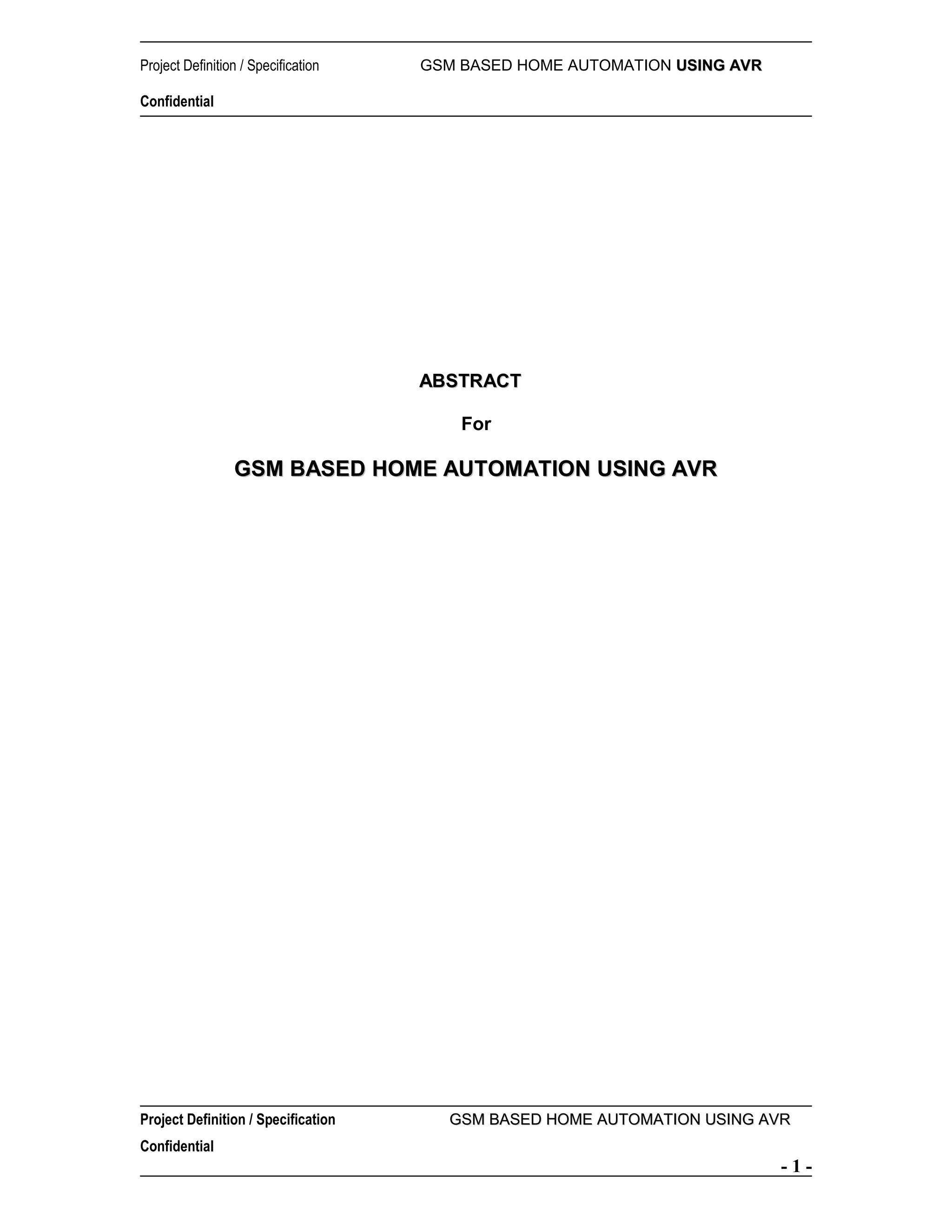 Gsm Based Home Automation Using Avr Doc