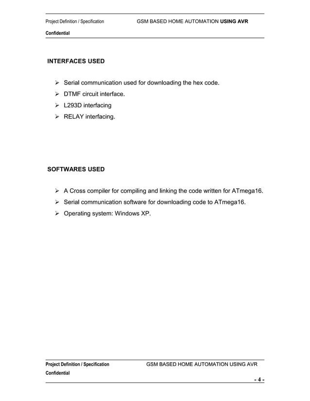Gsm Based Home Automation Using Avr Doc