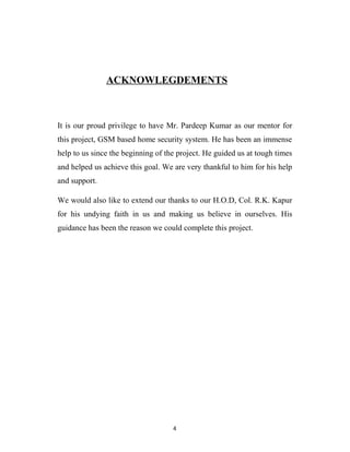 Gsm based home security system | DOC