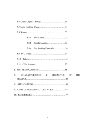 Gsm based home security system | DOC