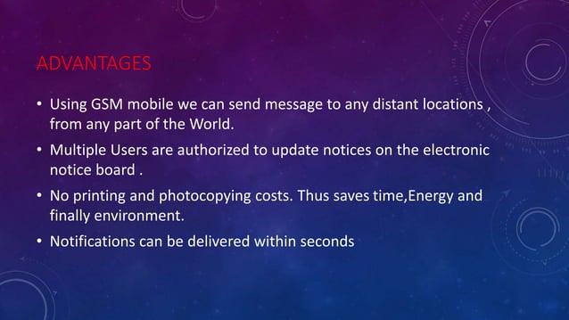 Gsm based notice board | PPT