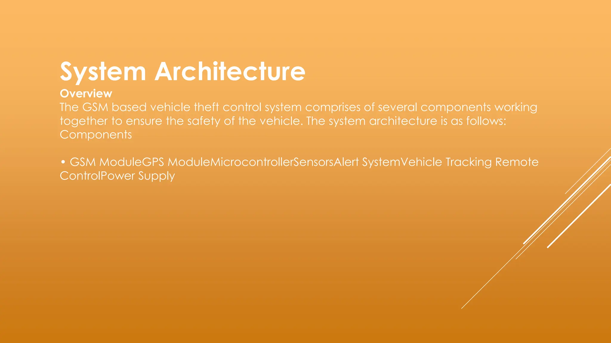 Seminar on: GSM Based theft control system | PPTX