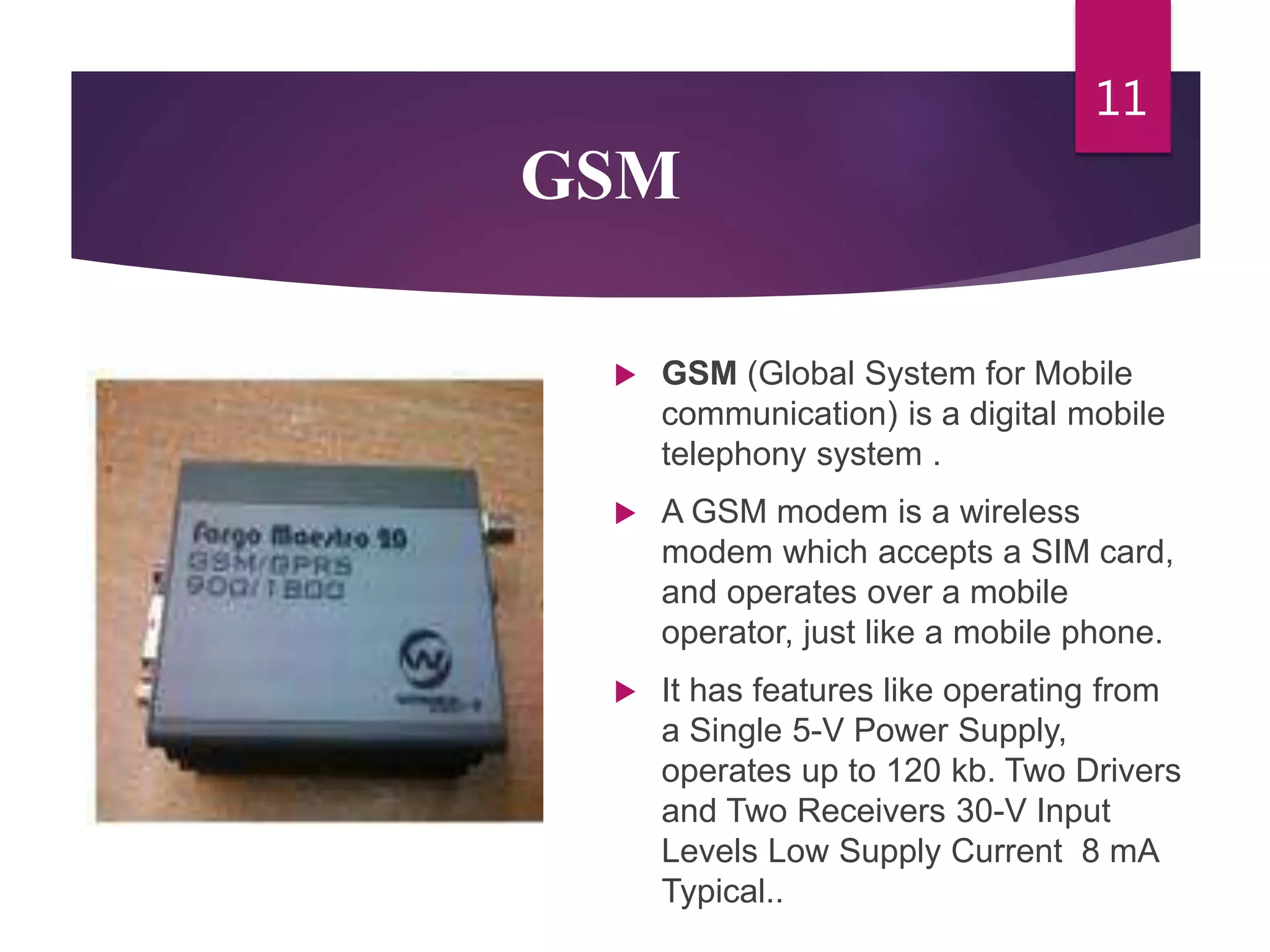 Gsm Based Transformer Fault Detection System Pptx